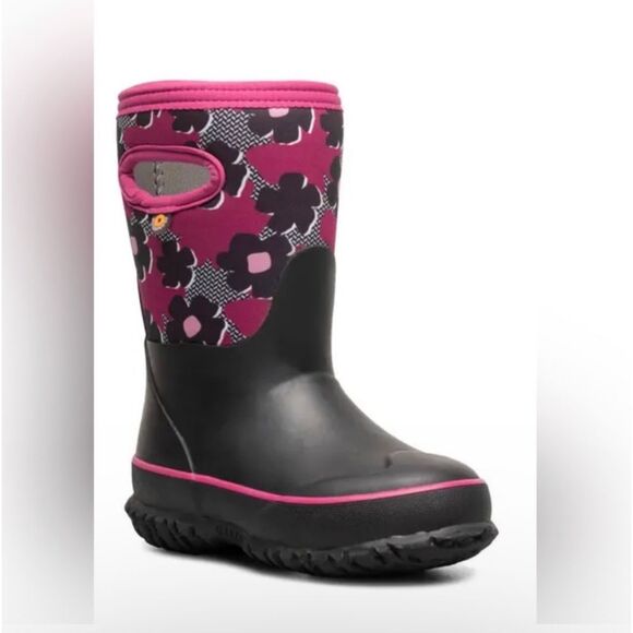 Bogs | Shoes | Bogsclassic Petal Black Multi Girls Kids Snow Rain Boots ...